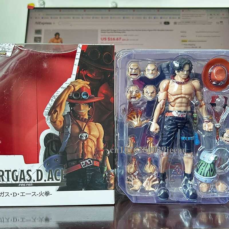 F Anime Portgs D Luffy Ace One Piece Fire Fist Ace Action Figure PVC ...
