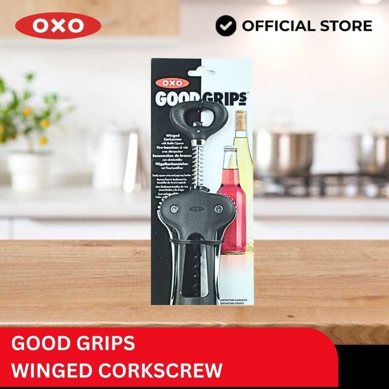 OXO Houseware Good Grips Winged Corkscrew With Bottle Opener | Shopee ...