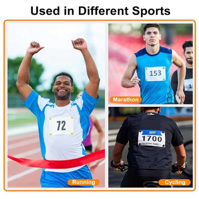 Running Track Number Bib Clip Holder Pin Fixing System Snap Button ...