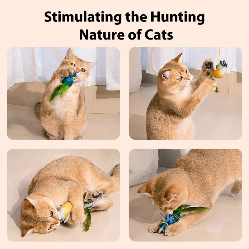 Pop Cat-Teasing Artifact Cat Toy Self-Amusement Cat Dog Toys Simulation ...