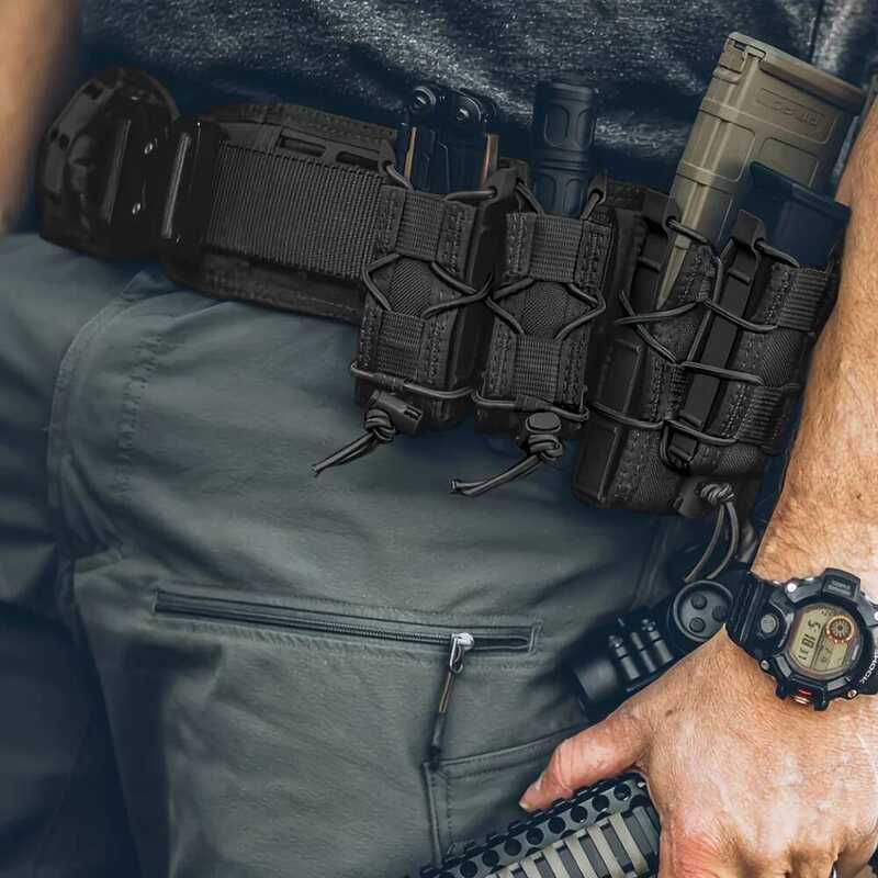 MOLLE Magazine Outdoor Tiger 9Mm Twin Tactical Quick-Draw Function ...