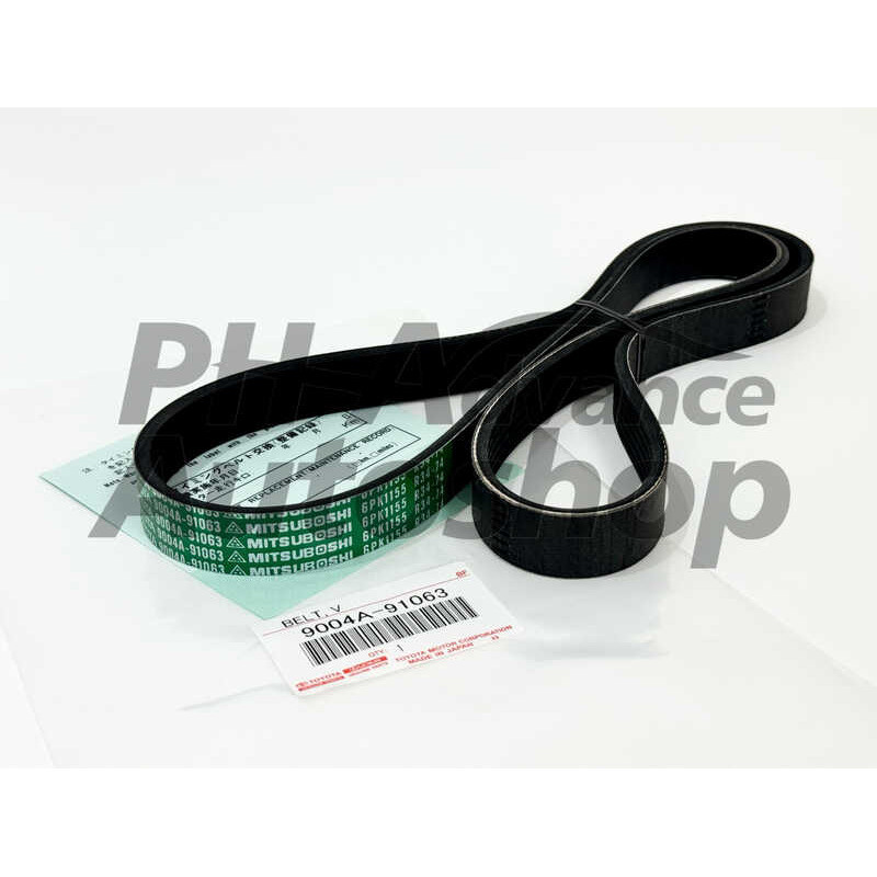Wigo Toyota Alternator Drivebelt 2012-2021 9004A-91063 6PK1155 | Shopee ...