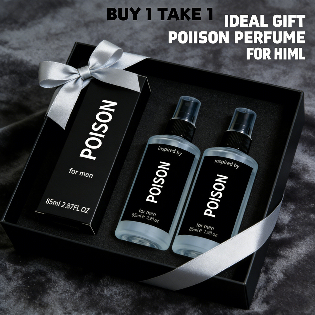 【Buy 1 Take 2】Poison Perfume 85ml Body Spray For Men 30% Oil Based Long ...