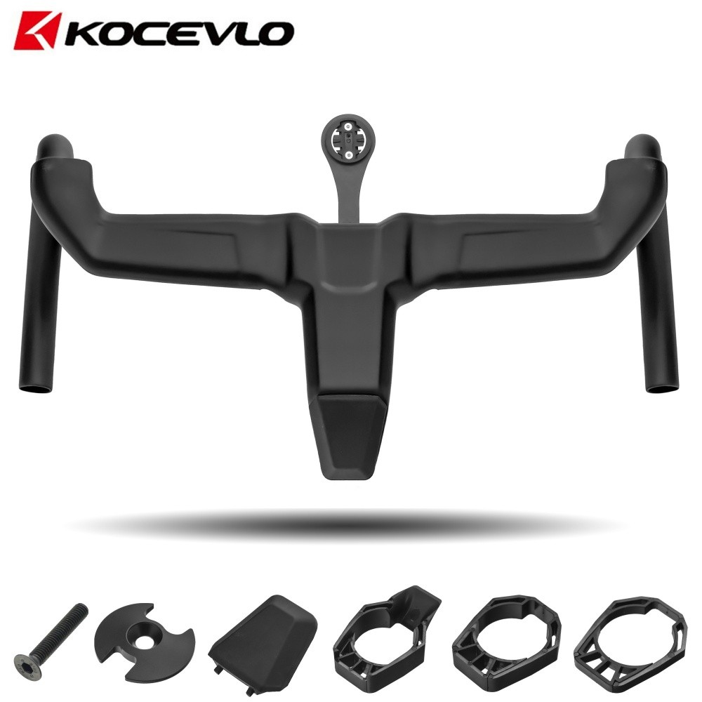 KOCEVLO Carbon Road Bike Integrated Handlebar 28.6/31.8mm Aero internal ...