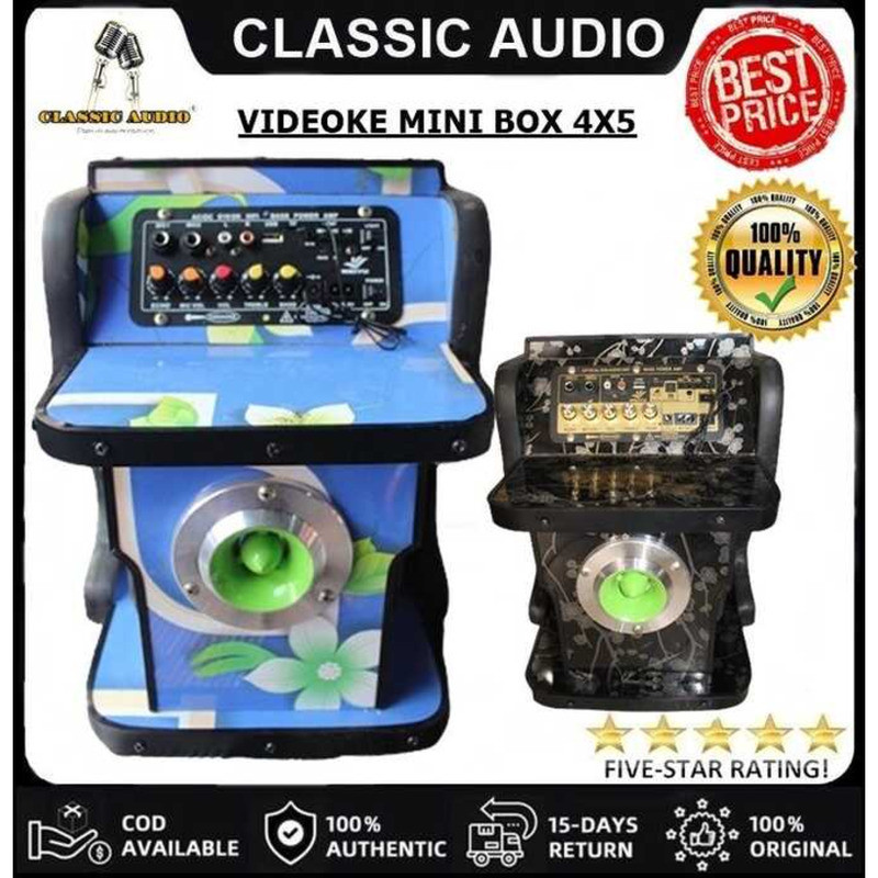 VIDEOKE MINI BOX 4X5 W/Acc CLASSIC AUDIO (Original) ( WOODEN ONLY DID ...