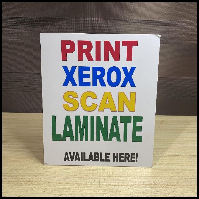 ⭐ Print Xerox Scan on Sintra board or laminated available here signage ...