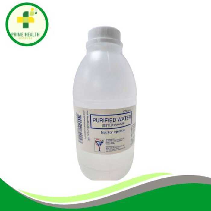 Purified Water 1L | Distilled Water 1Liter (Not For Injection) | Shopee ...