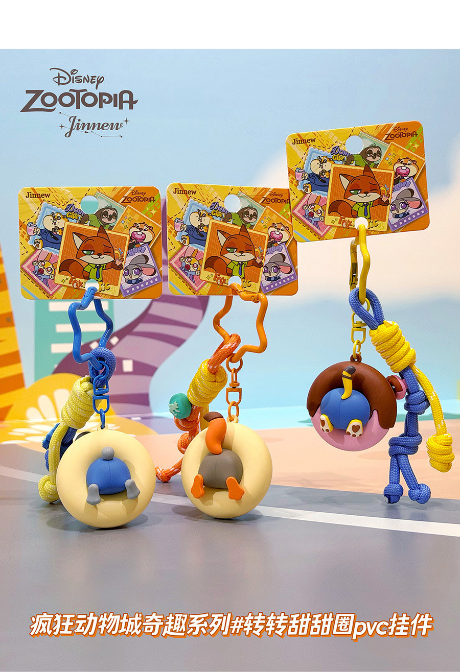 Zootopia Fun Donut Series Backpack Pendant Judy Rabbit Nick Fox Leopard ...