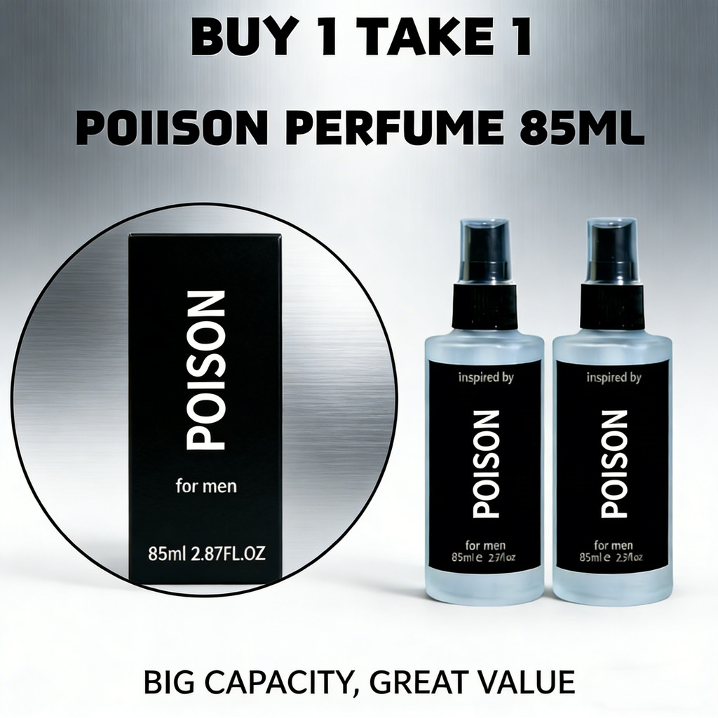 【Buy 1 Take 2】Poison Perfume 85ml Body Spray For Men 30% Oil Based Long ...