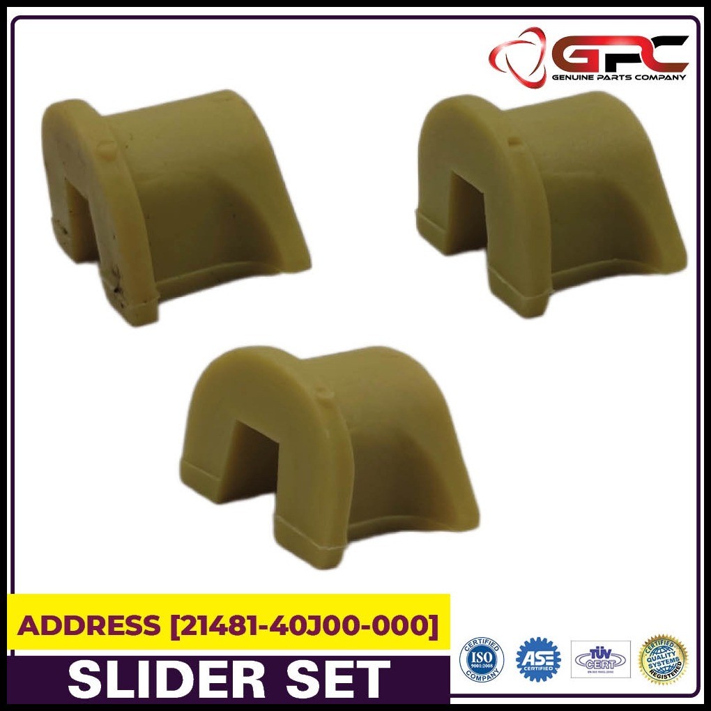 GPC Address [Suzuki] CVT Pulley Slider Set / Slide Piece [1 Set - 3 Pcs ...