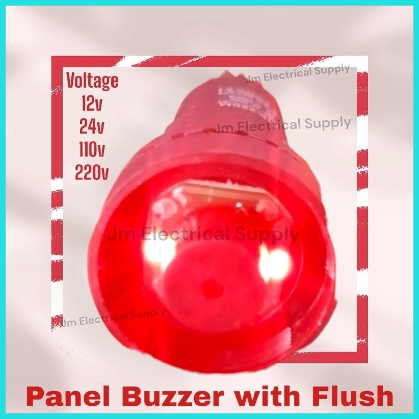 22mm PANEL BUZZER WITH FLUSH (12V,24V, 110V,220V) | Shopee Philippines