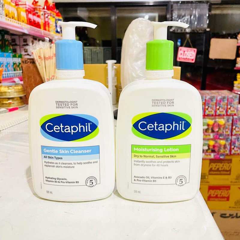 Cetaphil Gentle Skin Cleanser / Moisturising Lotion 591Ml (Original ...