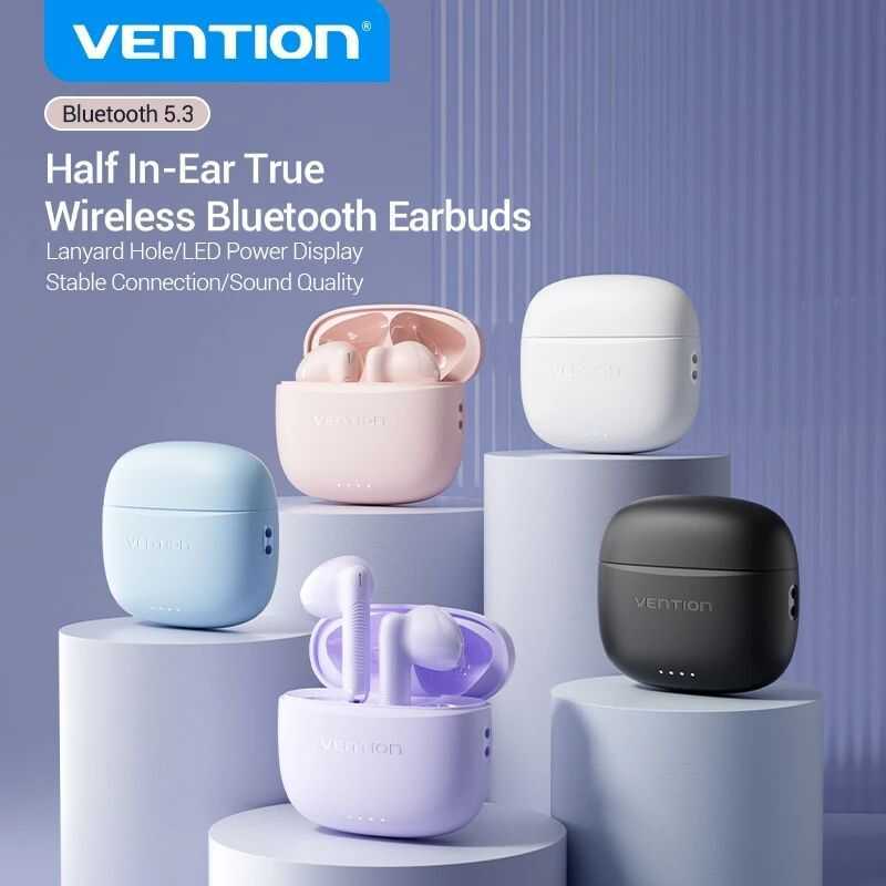 Vention Wireless Earphones Bluetooth Headset TWS Hi Fi Stereo Sports ...