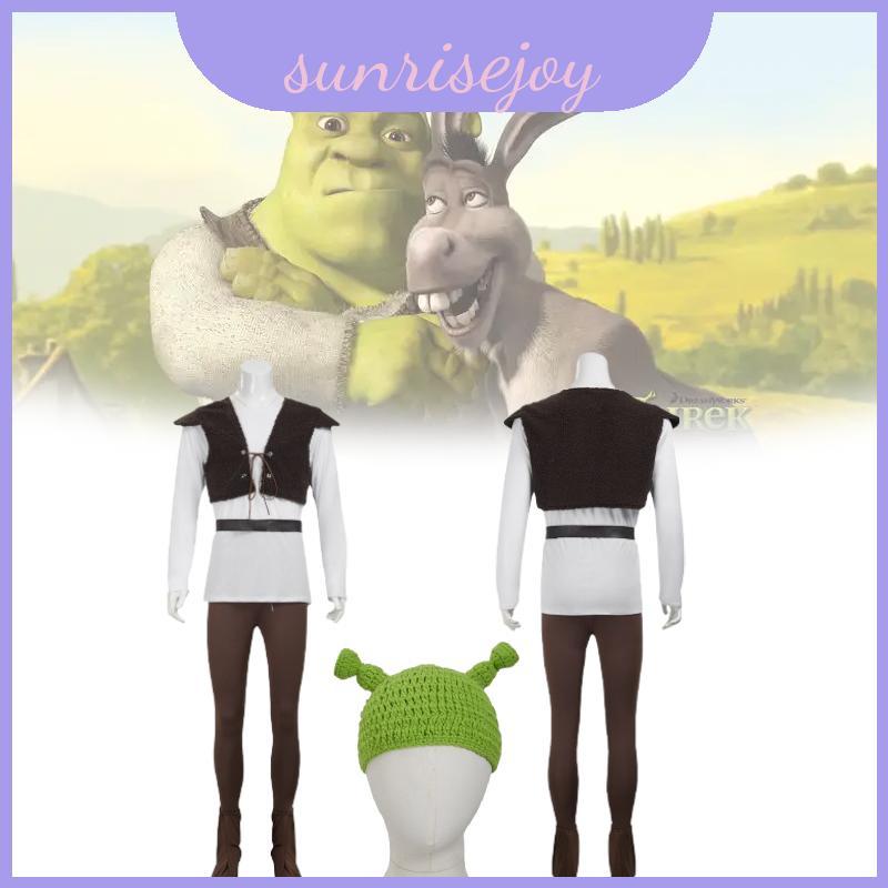 Cosplay Shrek Costume With Polyester Fabric For Halloween Play Events ...