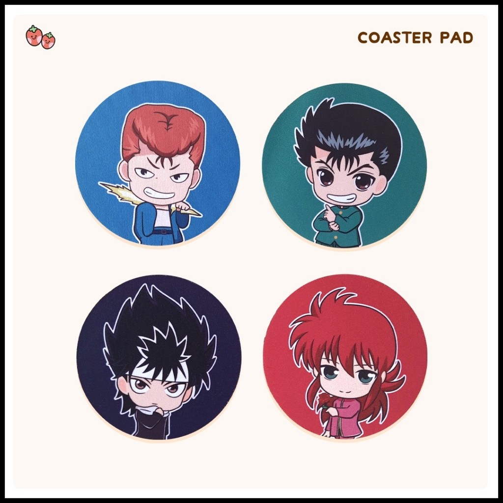 Ghost Fighter Coaster - YuYu Hakusho Eugene Alfred Dennis Vincent ...