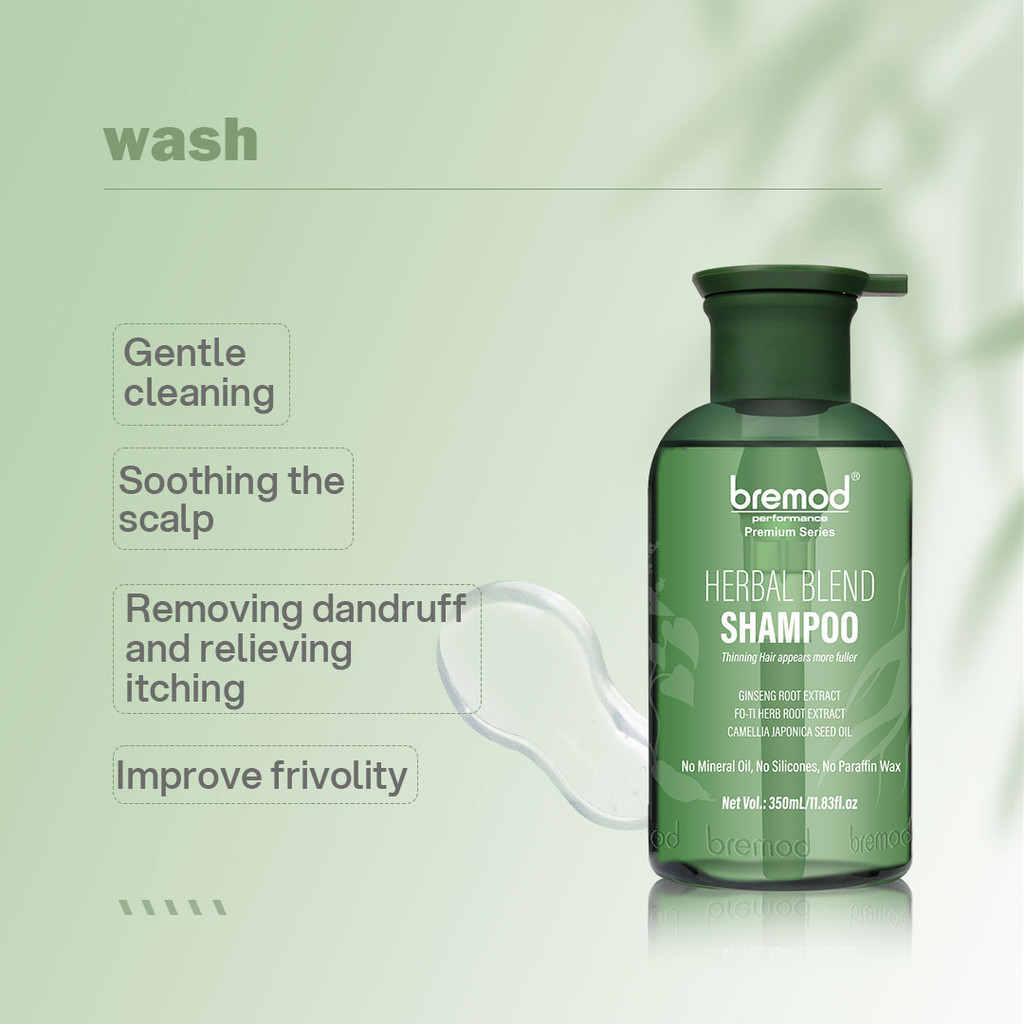 Bremod Premium Hair Herbal Shampoo Conditioner Set Gentle Anti-Frizz ...