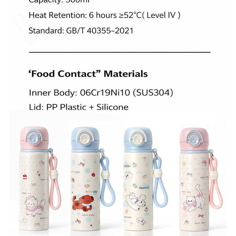 Water Double Kids 500ML Bottle Drink | Straw & Direct Sip Modes | 100% ...