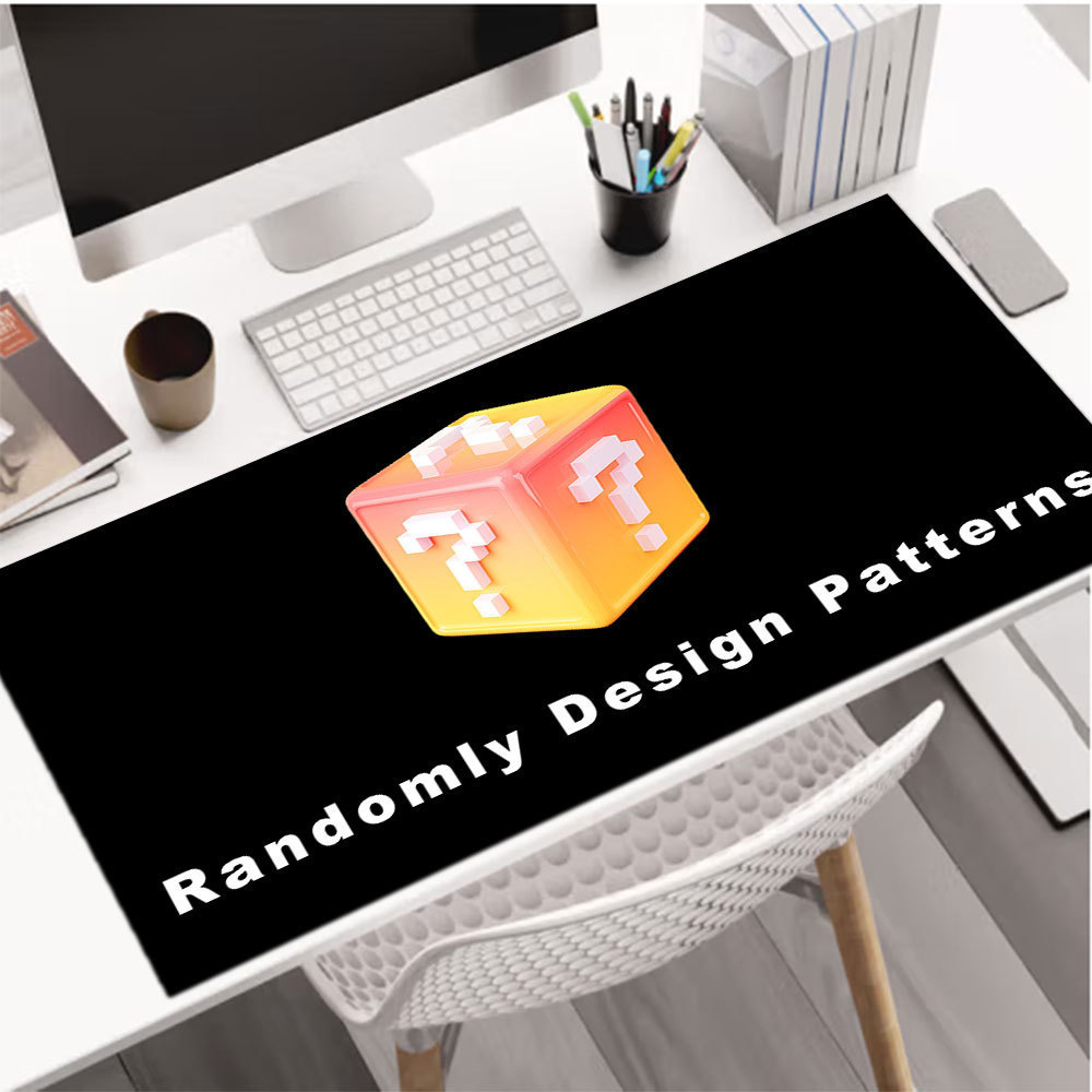 Random Desk Mat Smooth Extended Large Computer Mousepad Gaming keyboard ...