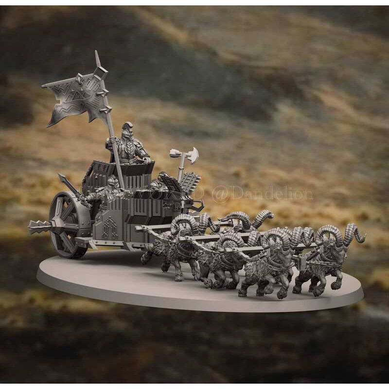 Hobbit Iron Hills Df Chariot Lord Of The Rings Battle Chess Resin Board ...