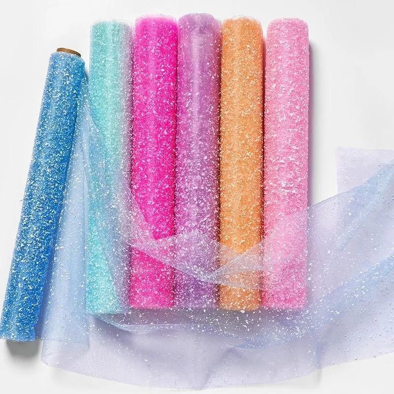 Snow Dot Gauze Bouquet Packaging Material 50cm x 4yds High-Quality Snow ...