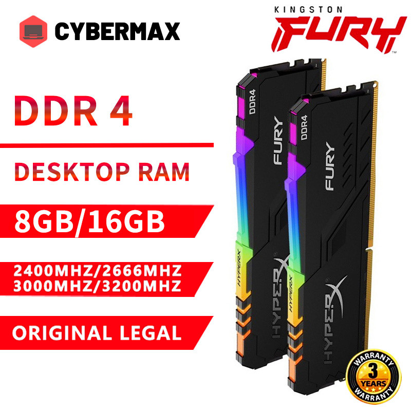 Kingston FURY Beast DDR4 RAM Desktop 8GB 16GB 2666Mhz 3200Mhz DIMM Game ...