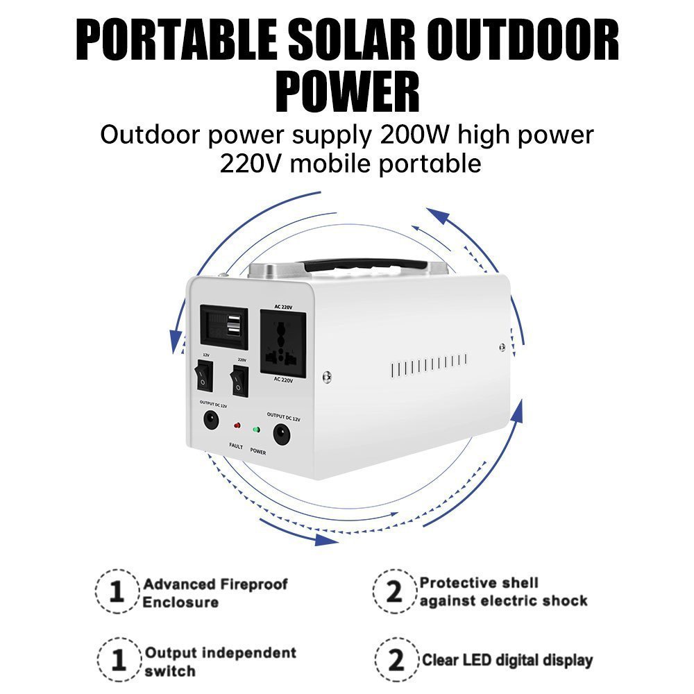 Moketa 400W Power Station 220V Portable 78800mAh Solar Generator Big ...