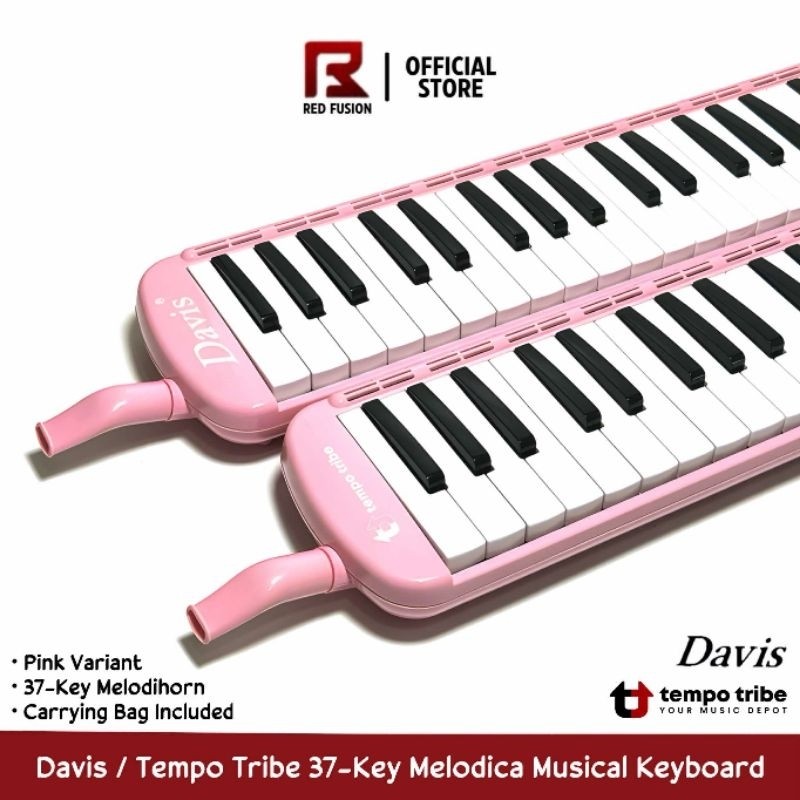Davis / Tempo Tribe 37-Keys Melodica Musical Keyboard (Pink) | Shopee ...