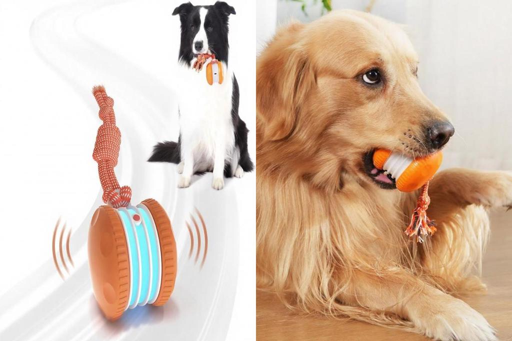 Automatic Dog Toy Motion-activated Rolling Dog Toy Automatic Rolling ...