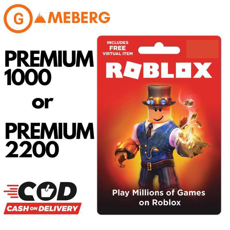 Robux Roblox 100/200/800/2000 Gift Card Code - COD ONLY Yjj | Shopee ...