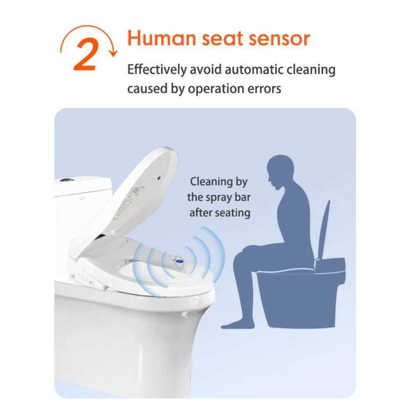 Indian Slim Smart Portable Bidet Electric Toilet Seat Soft Close Toilet ...