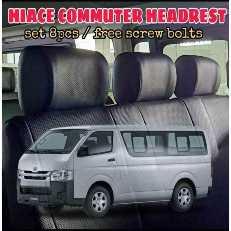 Commuter Decontent Hiace Toyota Headrest Set 8Pcs | Shopee Philippines