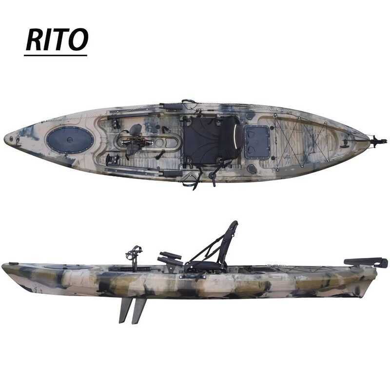 RITO shopee Sitting On Top Motorized Fishing Kayak Propeller | Shopee ...