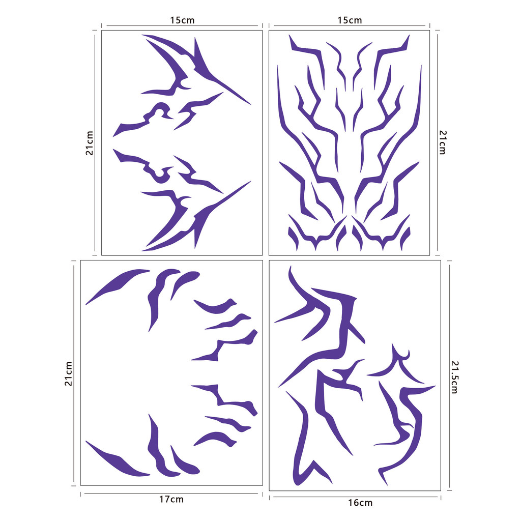 Witch Hunter Group Tattoo Stickers Rumii Cosplay Lightning Demon Hunter ...