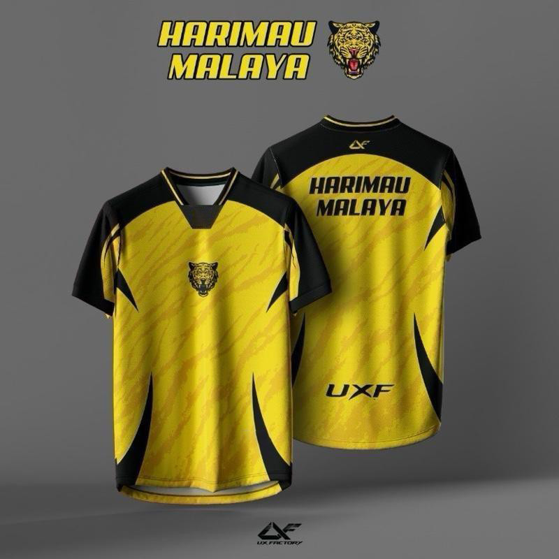 Sublimation Tiger Yellow Jersey, UXFACTORY, [STOCK AVAILABLE] baju ...