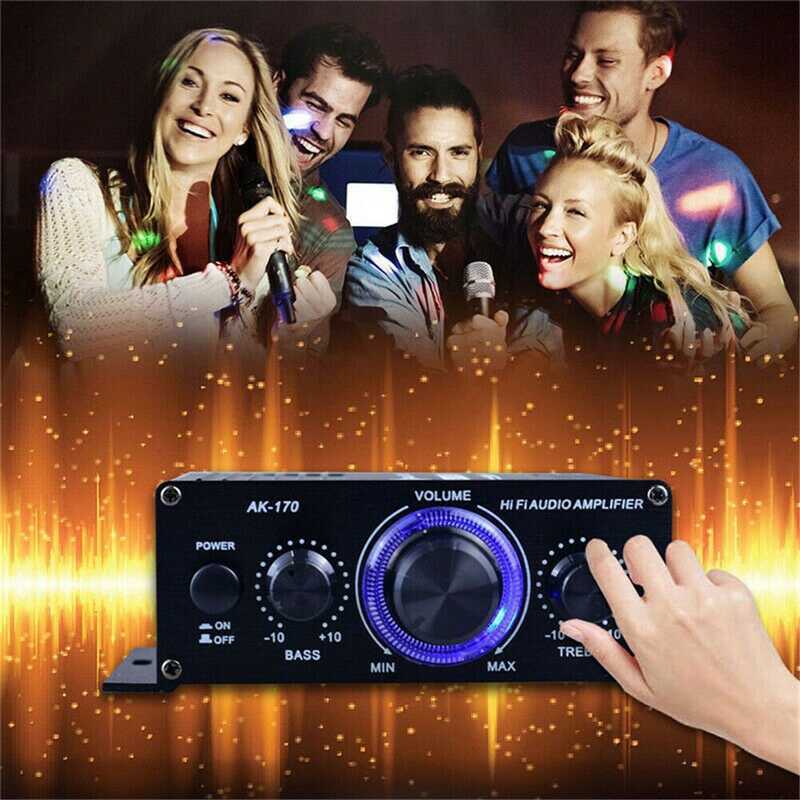 400W Mini Audio Amplifier Home Amplifier Bluetooth-Free Auto Stereo ...