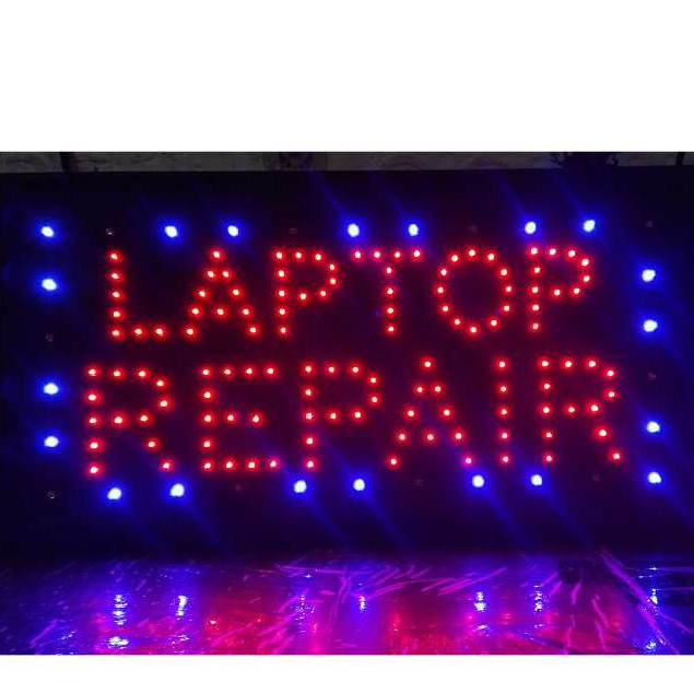 LED SIGN SMALL ( GCASH CASH IN OUT / EXIT / LAPTOP REPAIR ) ( 48cm x ...