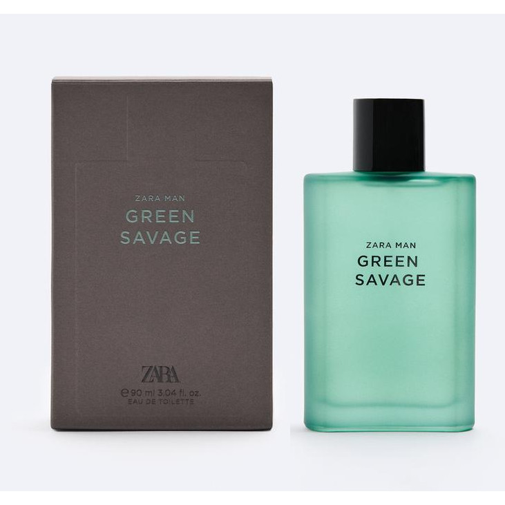 ZARA GREEN SAVAGE 40 ML / 90 ML EAU DE TOILETTE | Shopee Philippines