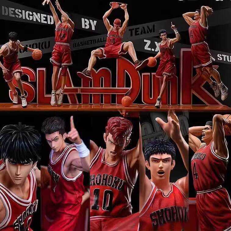 Slam Dunk Full Set Figures Shohoku Five Tigers Sakuragi Hanamichi Akagi ...