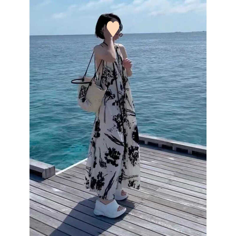 Sanya Thailand Malaysia Summer Beach Seaside Vacation Halter Neck Strap ...