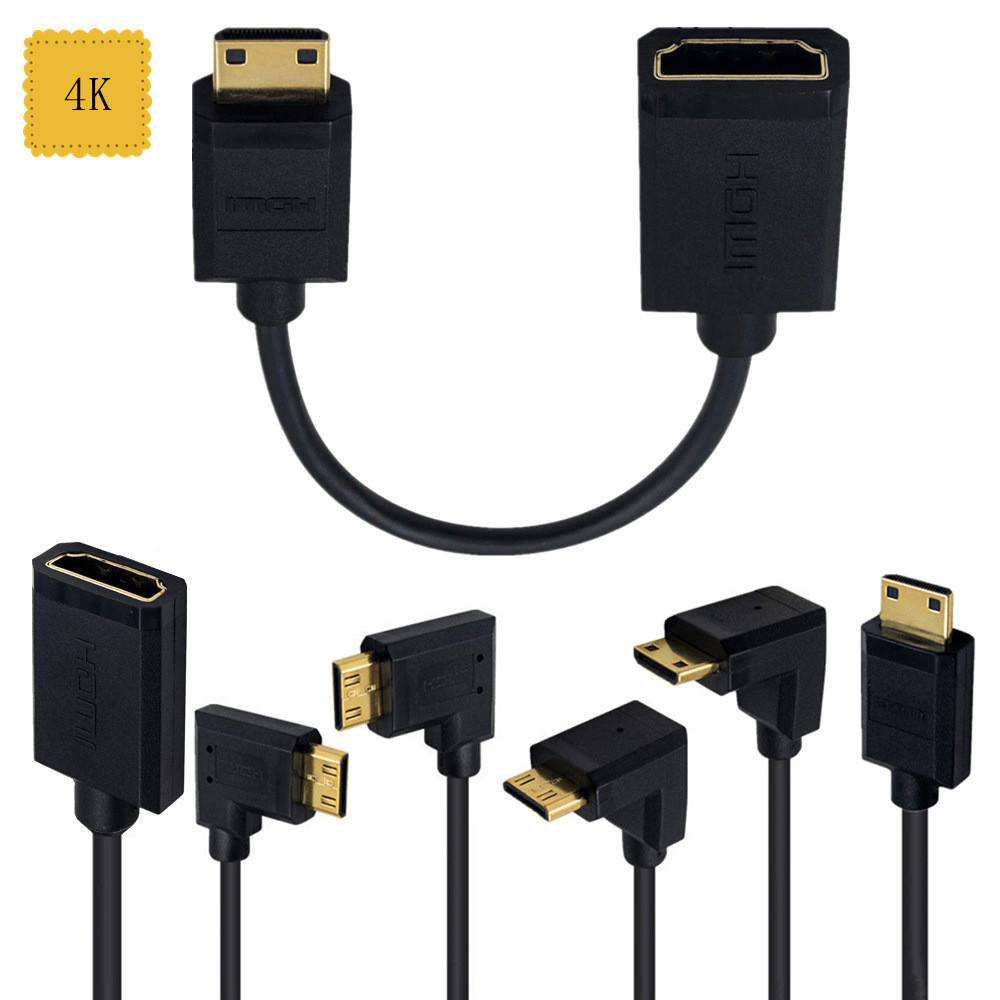 Version 2.0 60Hz mini hdmi to HDMI Female 3.2mm Panel Connection TV HD ...