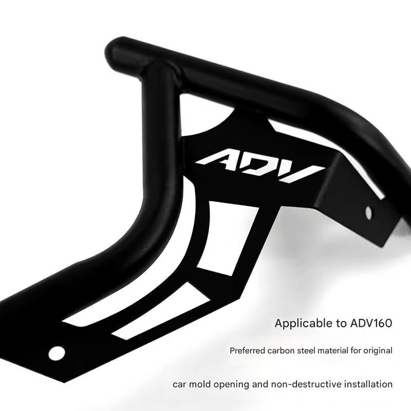 HONDA ADV 160 HALF CRASH GUARD NMAX V1/V2/V3 MATTE BLACK HEAVY DUTY ...