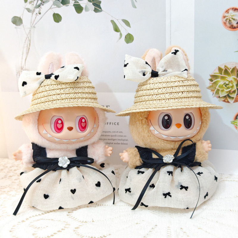 17cm Mini Plush Doll'S Clothes Outfit Accessories For lafufu Idol Strap ...