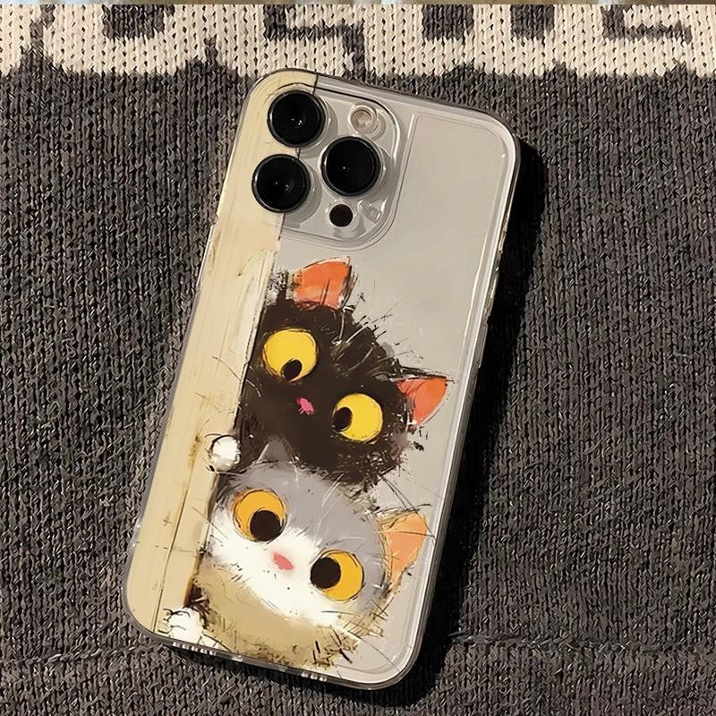 Cat Party Case for iPhone 17 16 15 14 13 12 11 Pro Max XR 7 8 Plus SE ...