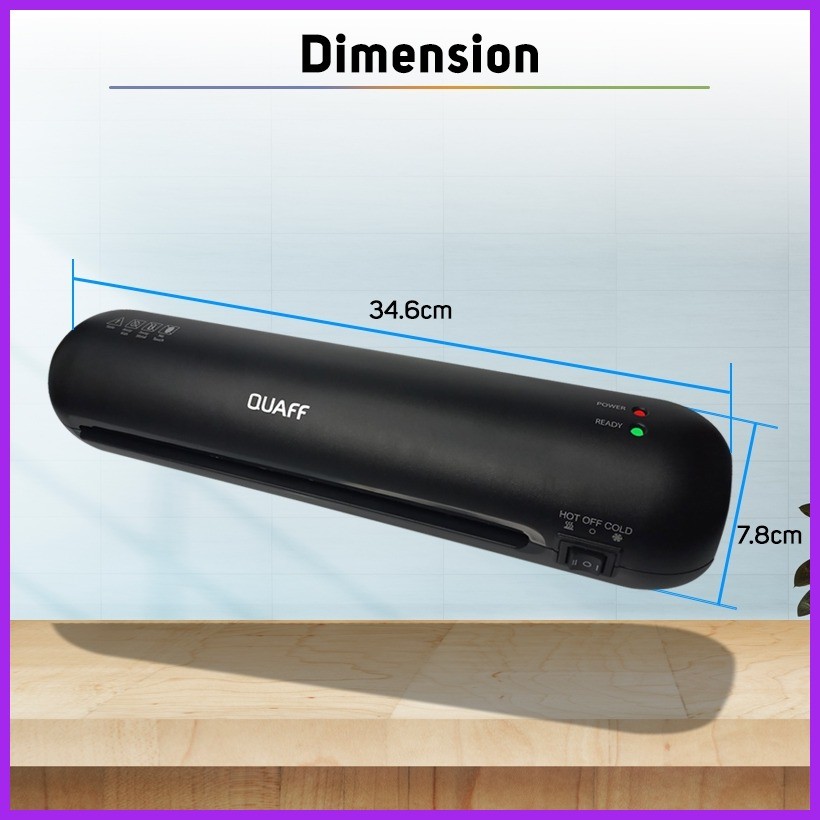 QUAFF A4 Laminating Machine SL-280 BLACK ( Max Laminate 125 microns ...