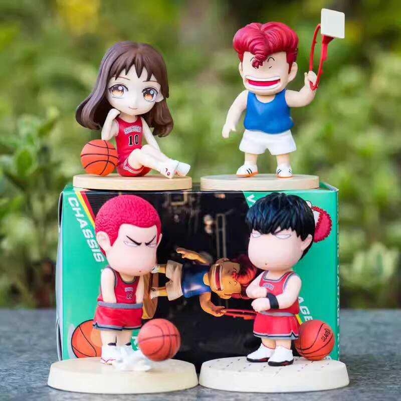 Slam Dunk Figure Sakuragi Hanamichi Rukawa Kaede Akagi Rukiko Q Version ...