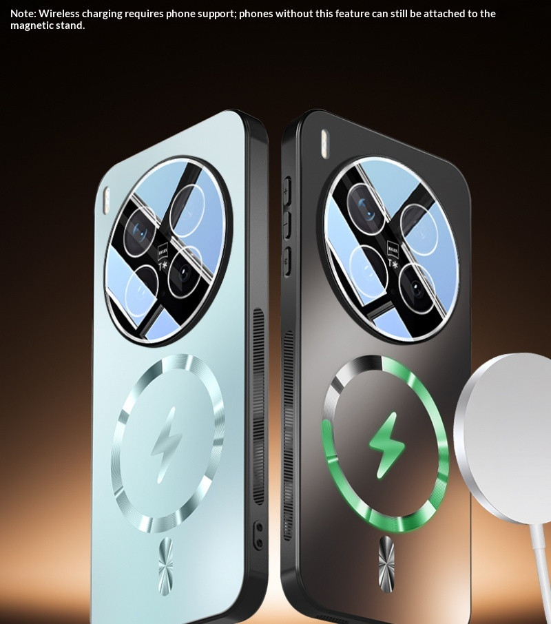 Lightning Magnetic AG Frosted Phone Case With HD Lens Film For VIVO ...