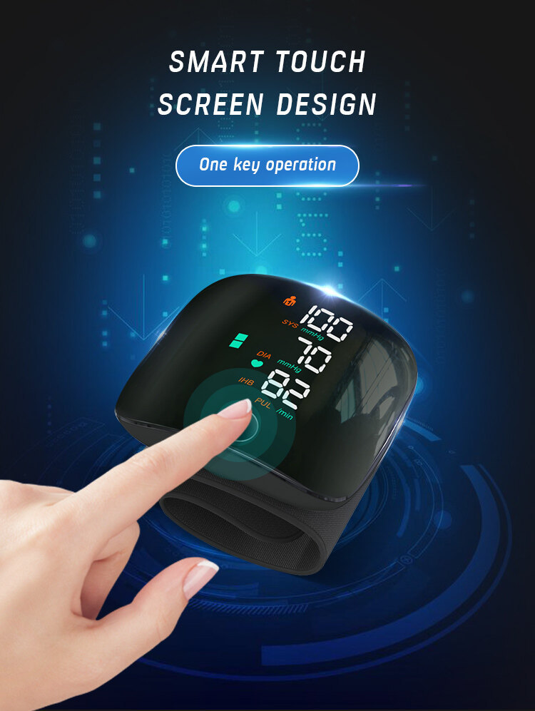 Portable Blood Pressure Meter Wrist Pressure Monitor Sphygmomanometer ...