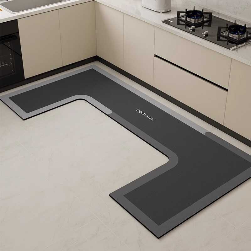 Simple Modern Solid Color Concave Kitchen Dedicated Diatom Mud Floor ...
