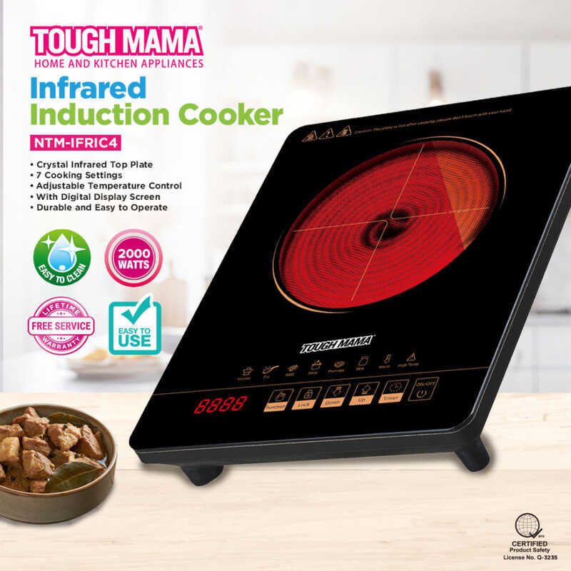 Tough Mama Ntm-Ifric4 Infrared Induction Cooker Digital Display Touch ...