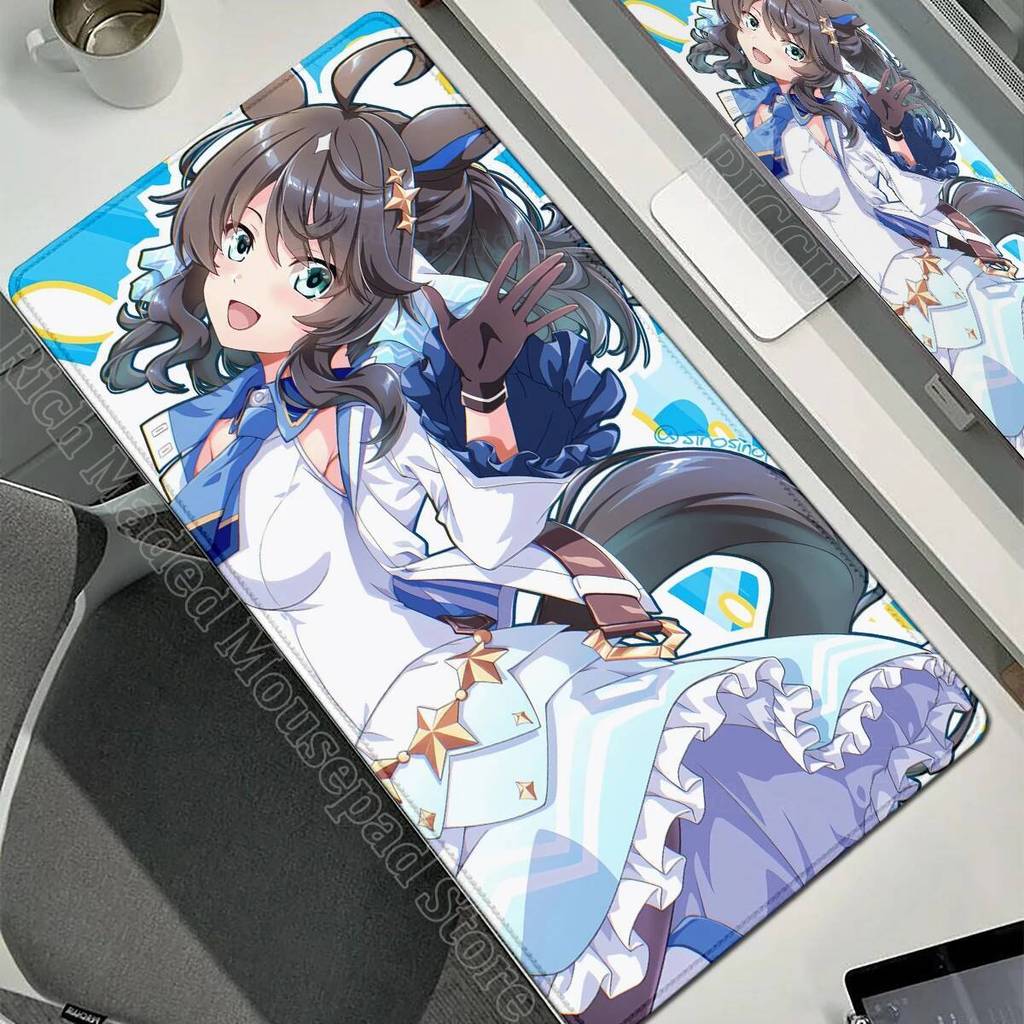 Umamusume Mousepad HD Printing Gamer Computer Lock Edge Non-slip Oguri ...